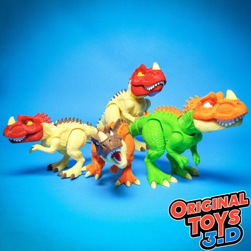 🦖 CERATOSAURUS Articulated/Flexi・ 3D File for 3D printing・Cults