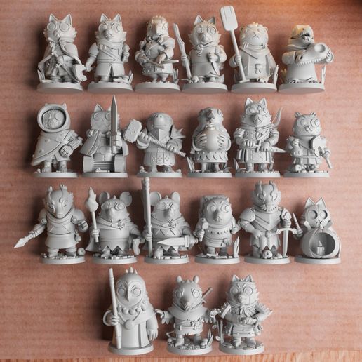 🎲 All Root Boardgame Figure in One Mega Pack・ STL File for 3D printing ...
