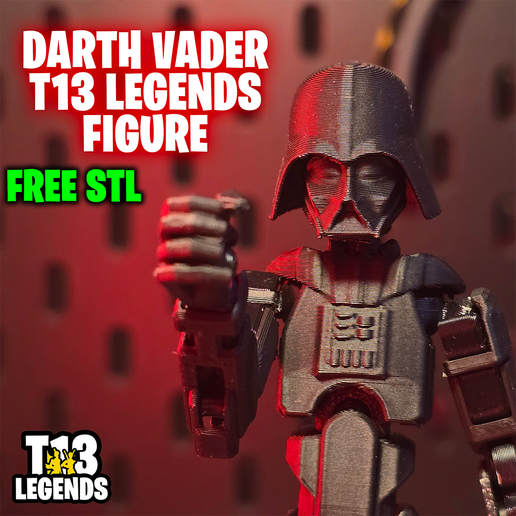 Darth Vader Inspired T13 Legends Dummy 13 Figure・Free 3MF File for 3D ...