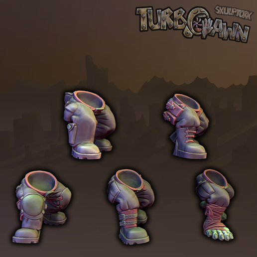 ♟ Skulptork commando legs・ STL File for 3D printing・Cults