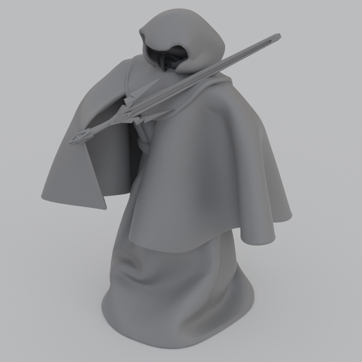 Archivo STL gratuito Empty cloak with sword 🗡️ ・Design para impresora ...