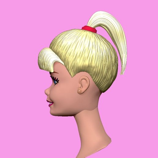 👾 BARBIE -BARBIE DOLL-MASCARA-CASCO-MASK-HELMET・Archivo 3D para ...