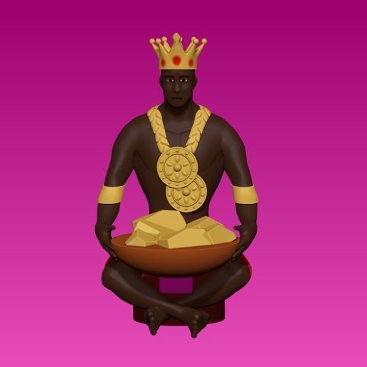 👾 Santeria, Changó, or Shangó, of the Orishas・ STL File for 3D printing ...