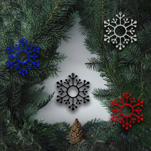 3D file Christmas Tree Decor Snowflake 🎄 ・3D printing idea to download ...