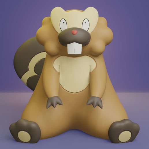 🐉 Pokemon - Bidoof and Bibarel・ STL File for ・Cults