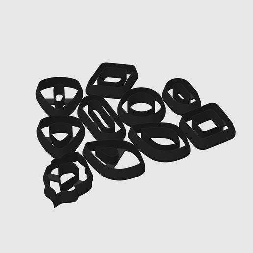 Free 3D file Loopy Shapes 💎 ・Model to download and 3D print・Cults