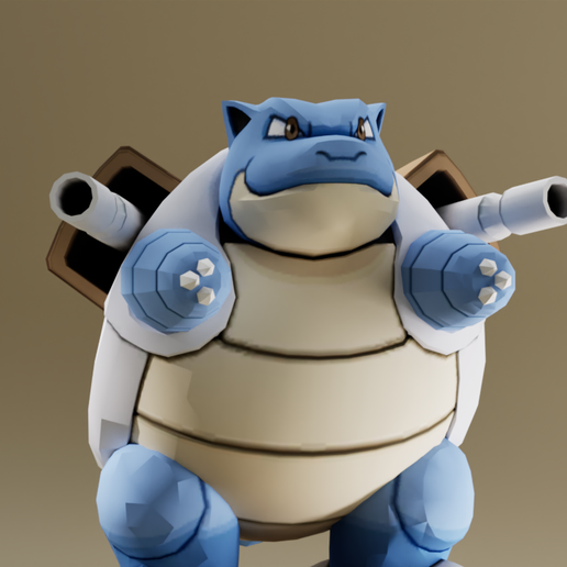 🐉 Blastoid - Pokemon・Free STL File for ・Cults