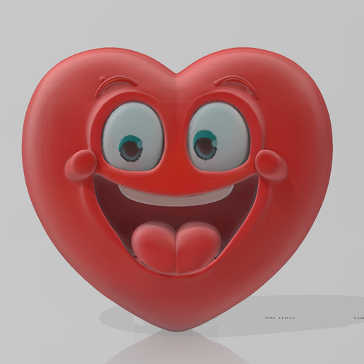 STL file laughing heart lachendes Herz 🤣 ・3D printable design to ...