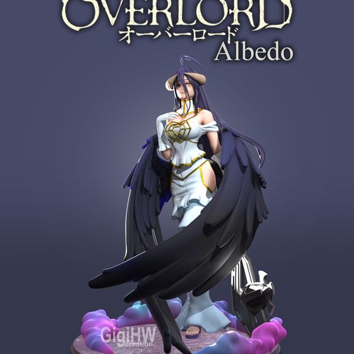 👧 Albedo From Overlord 3D Print・ 3D File for 3D printing・Cults