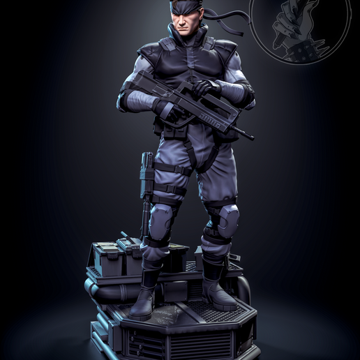 🐍 Solid Snake・ STL File for ・Cults