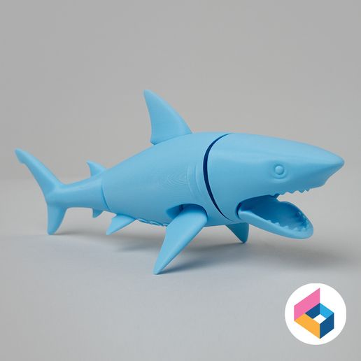 🦈 Foldable Shark - Flexi・ STL File for 3D printing・Cults