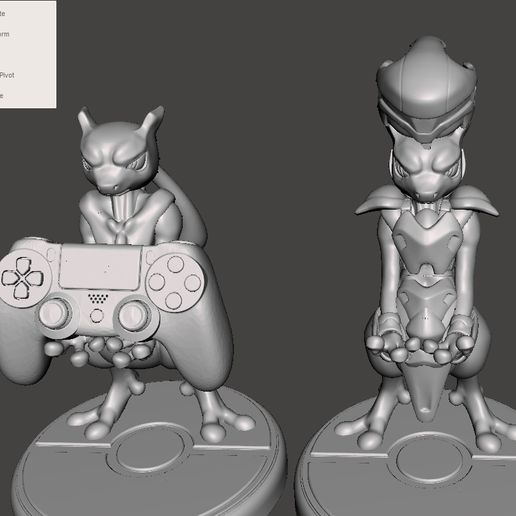 Fichier STL JOYSTICK MOBILE POKEMON MEWTWO Y CYBER MEWTWO 🕹️ ・Plan pour ...