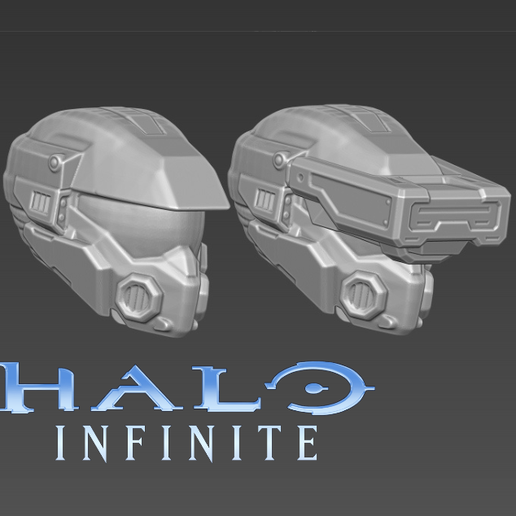 🪖 SCANNER helmet 3d model halo infinite・ OBJ File for 3D printing・Cults