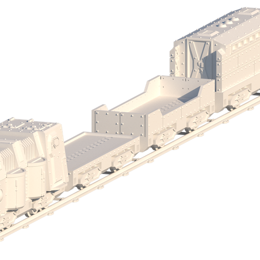 🚆 Forge Train for 28mm Tabletop Gaming・ 3D File for ・Cults