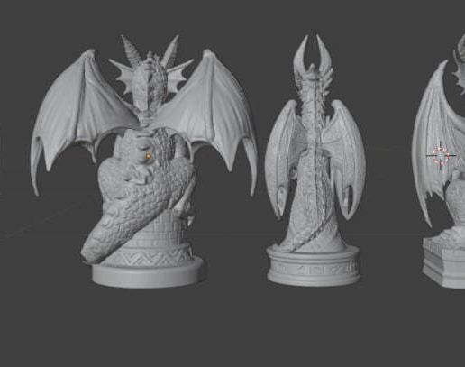 🐉 Dragon Chess Set – Epic Fantasy 3D Printable Models・Бесплатный STL ...