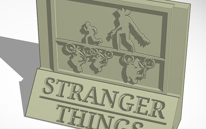 STL file Stranger Things decoration・3D print object to download・Cults