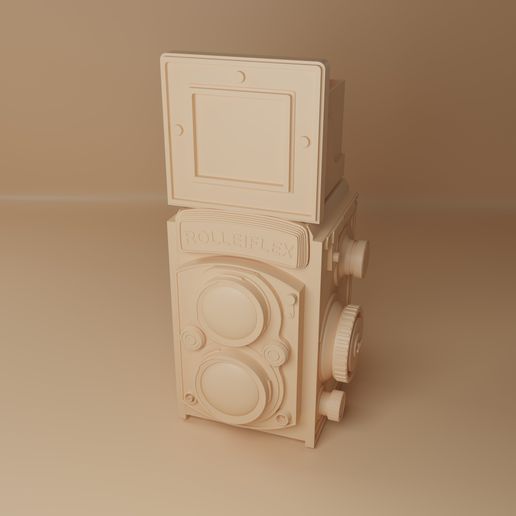 📷 VINTAGE ROLLEIFLEX CAMERA POT・ STL File for 3D printing・Cults