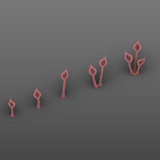 STL file Alien flowers (Collection_1) 👽 ・3D printing template to ...