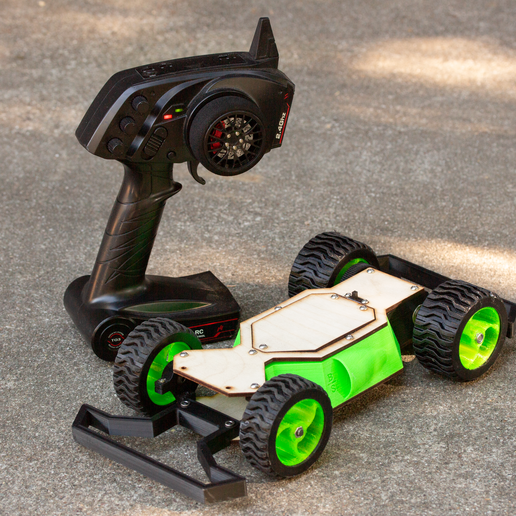 🚗 DIY RC Street Racing Car V2・Free STL File for 3D printing and CNC ...