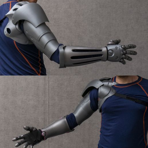 💪 Edward Elric automail arm Fullmetal alchemist cosplay - [3D print ...