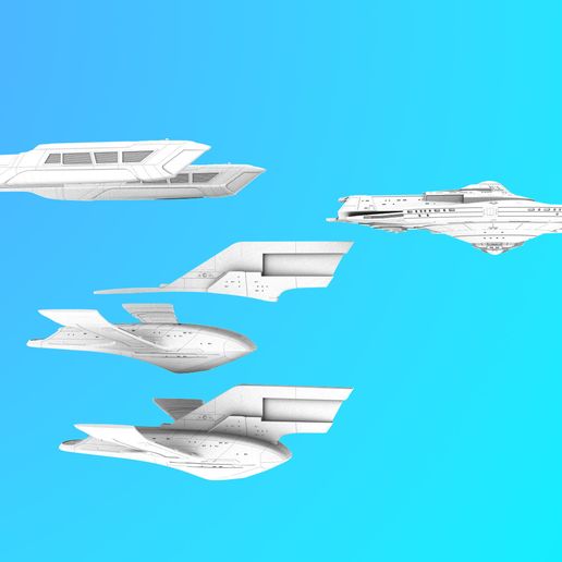 🖖 Constitution III class・ 3D File for 3D printing・Cults