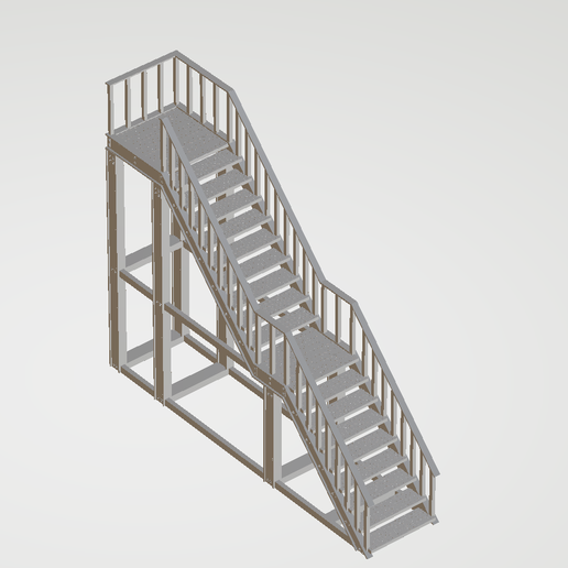 STL file Stairs 1/64 👨‍🎨 ・3D printing template to download・Cults