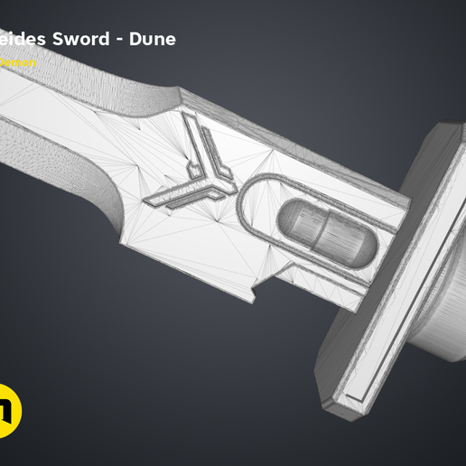 🗡️ Atreides Sword 1 – Dune・ 3D File for ・Cults