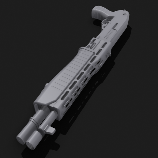 🔫 SPAS-12 Shotgun Without Stock ( Prop-Gun ) 1/1 Size・ STL File for 3D ...
