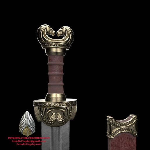 🗡️ Hera Sword War of the Rohirrim lord of the rings 3D DIGITAL DOWNLOAD ...