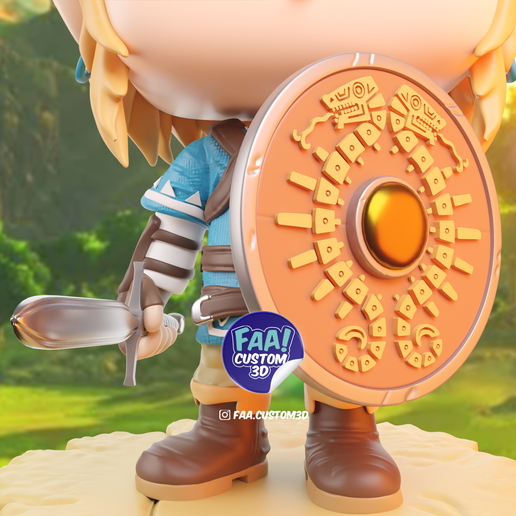 🔗 Funko Pop Link - Zelda Breath Of The Wild・ STL File for 3D printing・Cults