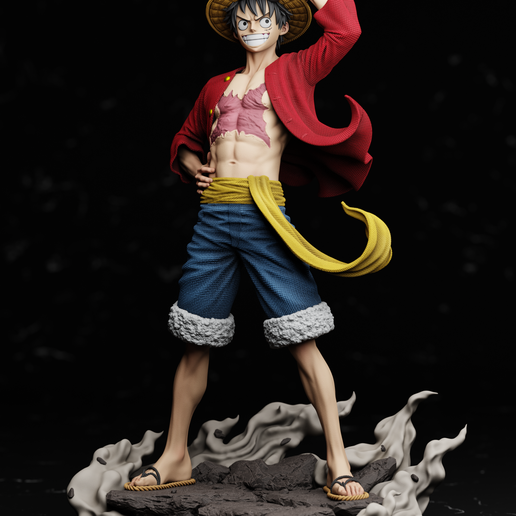 🐒 Tanuki Luffy - Fullsize Figure 3D MODEL・Бесплатный 3D для 3D-печать и ...