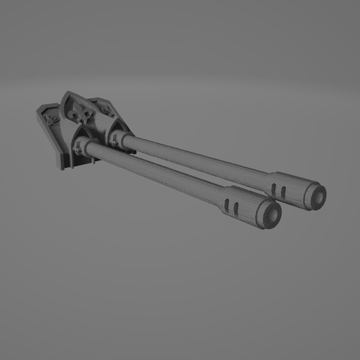 3D file Sisters Tank V-2 Double Cannon 🪖 ・3D printing template to ...