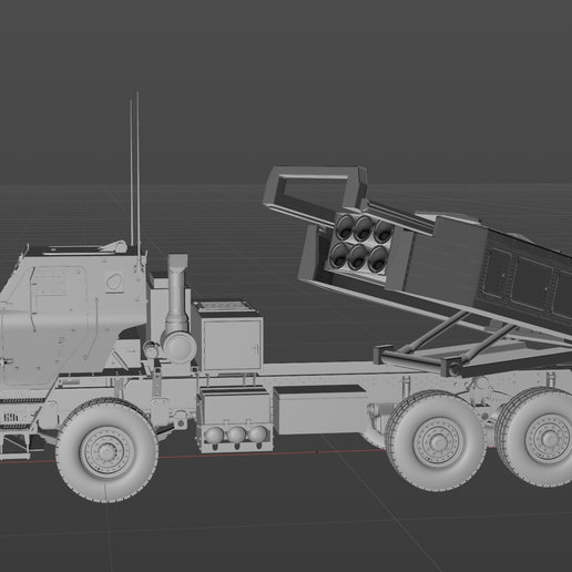 🚀 Material del modelo 3D del lanzacohetes autopropulsado US M142 HIMARS ...