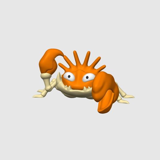 STL 文件 Kingler(Kingler) Farbig, Pokedex Nr. 099 // Pokemon 🐉 （3MF）・可下载 ...