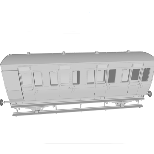 🛞 N Gauge 4 wheel Brake Coach for Model Railways - GWR LNER LMS Coach ...