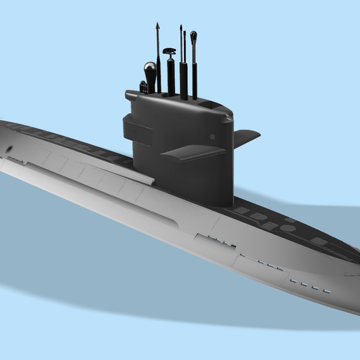 👽 Zwaardvisklasse / Swordfish class Submarine for RC scale 1/50・ 3D ...