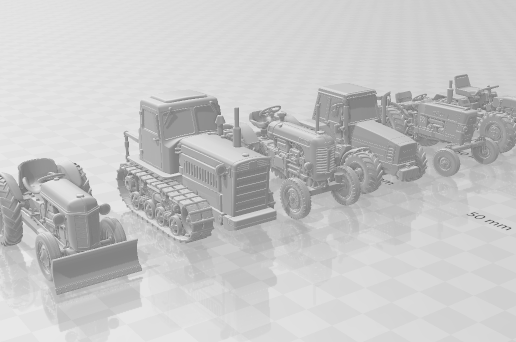🚜 pack tractor・ STL File for 3D printing・Cults