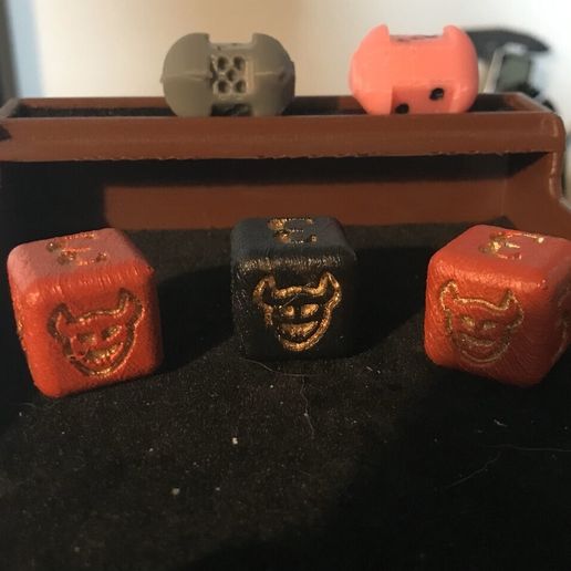Free 3D file Demon Dice 🎲 ・3D printing template to download・Cults