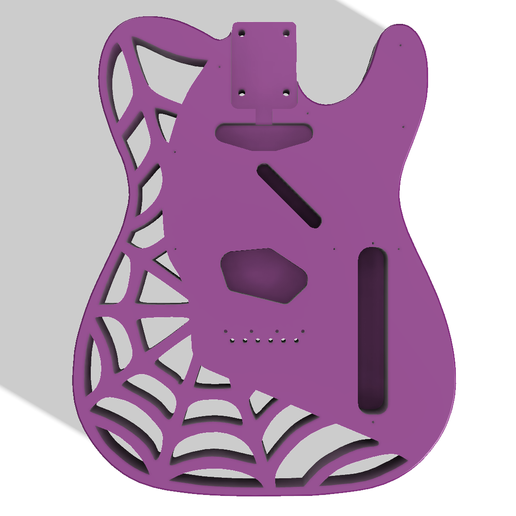 ️ Custom Fender Telecaster Spiderweb Holes Design Pattern Right Handed ...