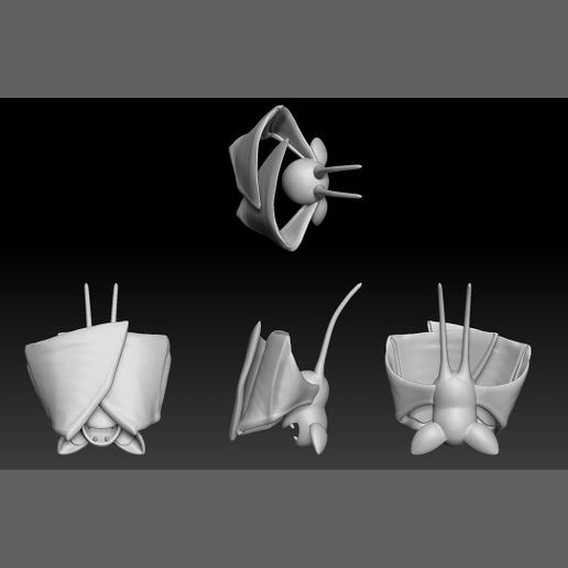 🐉 Pokemon Zubat Golbat Crobat・ STL File for 3D printing・Cults