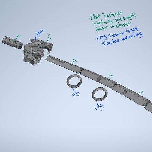 🗡️ League of Legends - Master Yi Sword・ STL File for 3D printing・Cults