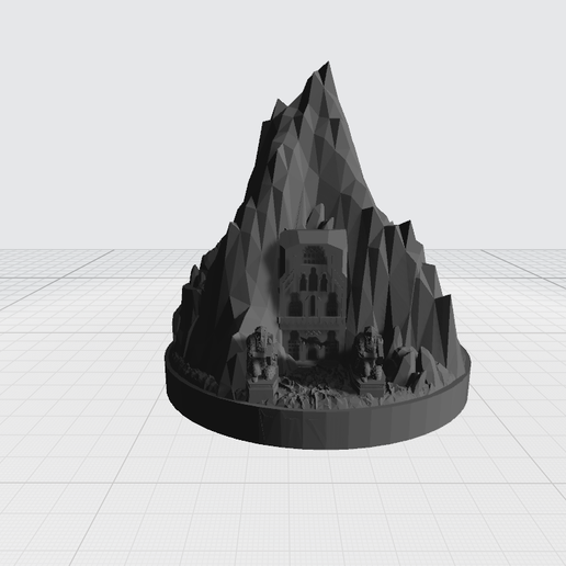 STL file Dwarf stronghold, entrance in Mountain compatible with War of ...