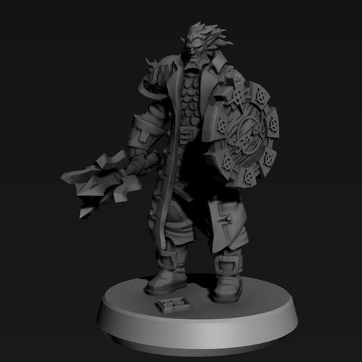 STL file D&D Water Genasi Cleric 🚰 ・3D printing design to download・Cults