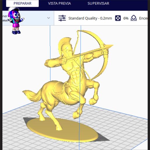 🗿 Centaur Sculpture・ STL File for 3D printing・Cults