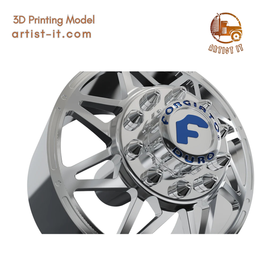 🛞 FRONT forgiato Finestro-D DURO DUALLY WHEEL・ 3D File for 3D printing ...