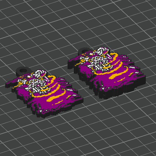 🗝️ Lich 4 Fiends Pixel Sprite Final Fantasy Keychain x 2 (One and ...