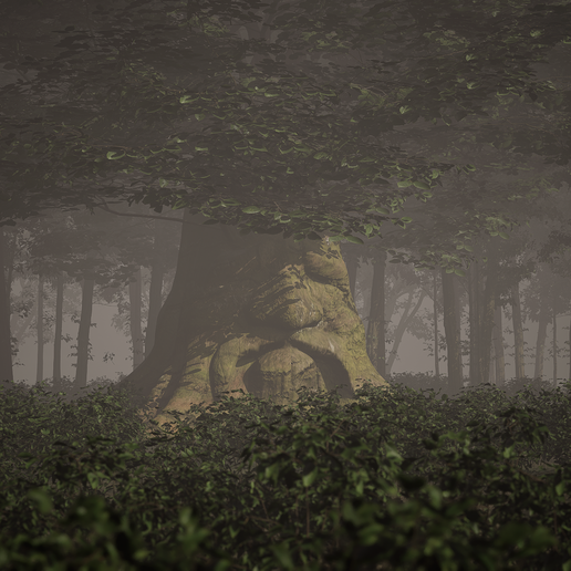 STL file Zelda - Deku tree planter 🌳 ・Model to download and 3D print・Cults