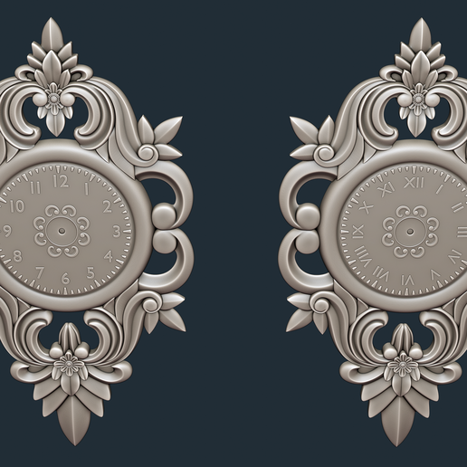 🕰️ Wall Clock - 3D STL file for CNC・ 3D File for ・Cults