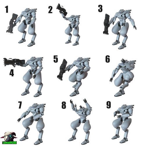 💬 MSDF Type 303 Static Pose Multi Pack・Free 3D File for 3D printing・Cults