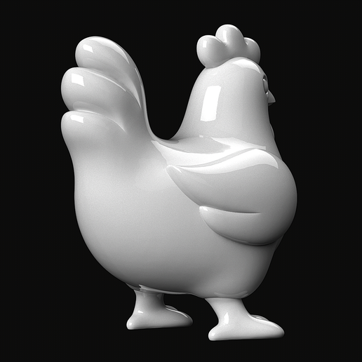 🐔 Chicken・ STL File for 3D printing・Cults